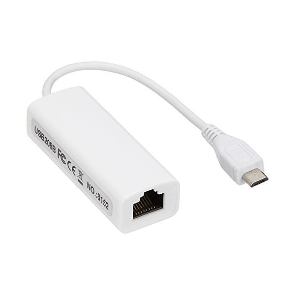 カラー：ホワイトケーブル長 : 15cm(コネクタ含む)端子(1) : microUSB(オス)端子(2) : RJ-45(メス)対応規格 : 100base、10base動作環境(1):AndoroidOS 4.0以降動作環境(2):Us...