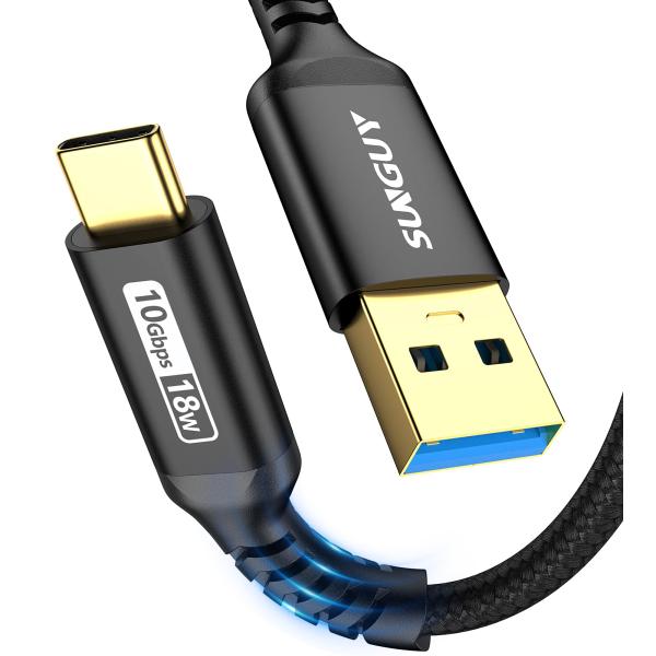 カラー：ブラックサイズ：0.5M?【USB3.1高速データ転送】USB Type C ケーブル USB3.1規格準拠、最大10Gbpsのデータ転送速度をサポートしています。USB3.0より2倍速さを向上します。数秒以内にHD映画を転送するこ...