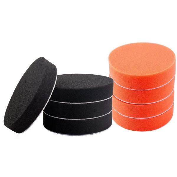 サイズ：21.バフスポンジは超柔らかいスポンジ素材を採用、極細用スポンジバフ フラット タイプ 、優れた洗浄効果を発揮し、目が見えないごく小さな汚れを効果的に取り除きます、愛車の水垢落とし・磨きに！2.柔らかくて手触りが快適で、磨きや掃除中...