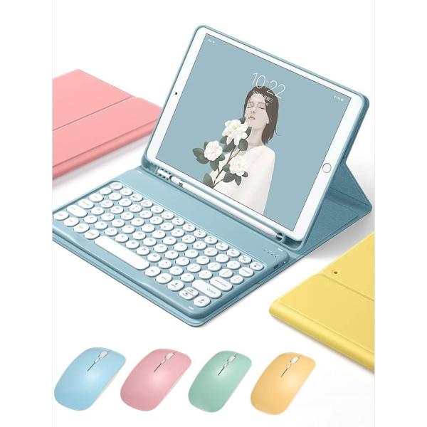カラー：ブルーサイズ：iPad 第10世代iPad 第 10 世代 2022年モデル番号：A2696、A2757、A2777・ ワイヤレスマウス付き：Bluetoothマウス+キーボード+ケースでiPadがノートパソコンより便利になり、使い...