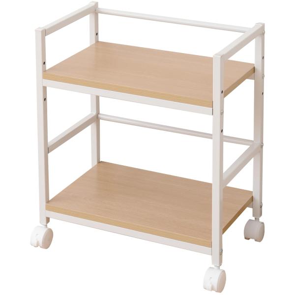 カラー：ナチュラルサイズ：W500×D295×H605mmスタイル：サイドワゴン(高さ60.5)サイズ/W500×D295×H605mm耐荷重/20kg(1段あたり)付属品/六角レンチ・スパナ材質/天板:合成樹脂化粧パーティクルボード(塩化...