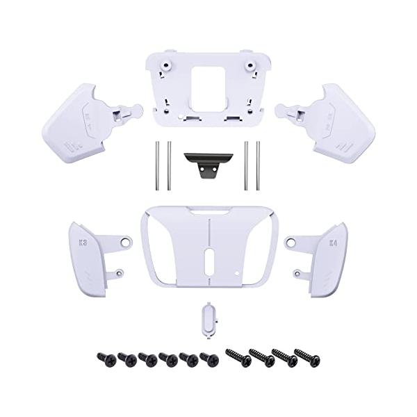 カラー：ソリッドホワイト四つの人間工学に基づいた交換用背面ボタンは、eXtremeRate RISE4 リマップキットに特別に設計されています。ps5コントロー ラー（BDM-010＆BDM-020）に向け、eXtremeRate RISE...