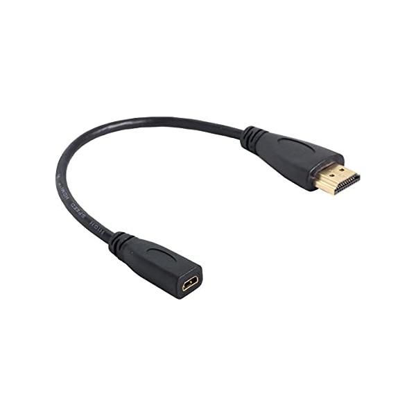 カラー：AM-DFサイズ：0.2mMicro HDMIメス-HDMIオスケーブル。長さ:20cmコネクター1: マイクロHDMIメス。コネクター2: HDMIオス。このケーブルは標準のMicro HDMIコネクタをHDMIコネクタに接続できます。