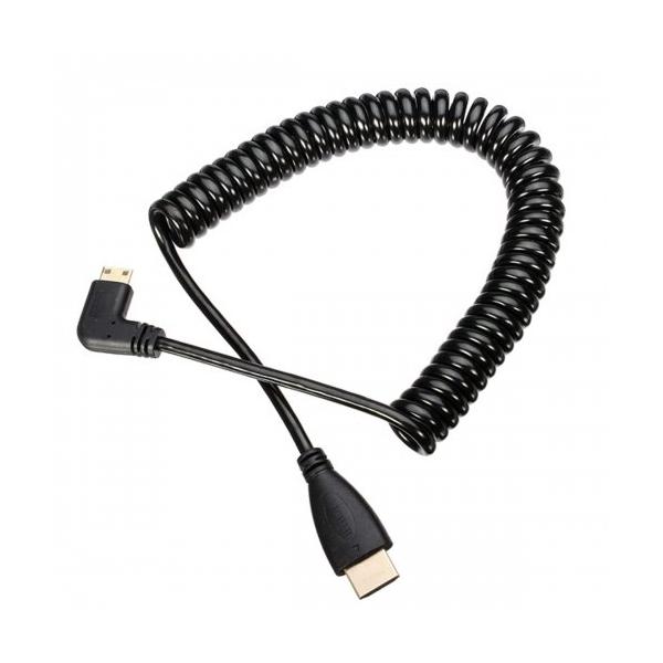 サイズ：4 Feetcablecc 90度直角タイプミニHDMIオスto HDMIオスストレッチカールケーブル4 FT cableccブランドcablecc