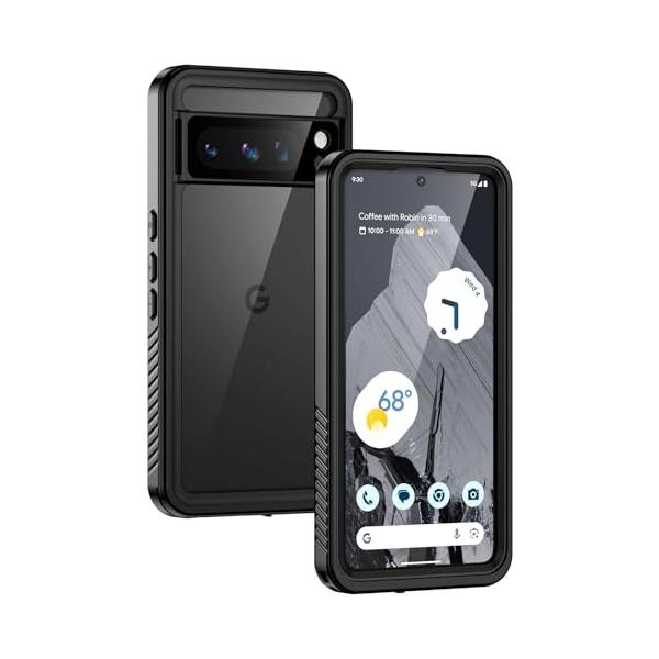 カラー：ブラックサイズ：Pixel 8 Pro【IP68防水＆多保護】防水国際保護等級IP68認定を獲得水没しても内部への水の侵入を完全にガードできます。 雨や、雪、泥や砂などから保護できます！ご注意:ご使用の前に必ず携帯の代わりに一枚の紙...