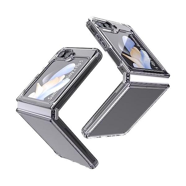 サイズ：Galaxy Z Flip5 5G【対応機種】Galaxy Z Flip 5 スマートフォン専用保護カバー。【全面保護】透明度の高いカバーが360度からの衝撃を守り、ソフトなフレームが落下によるダメージを緩和する 。しっかり保護して...
