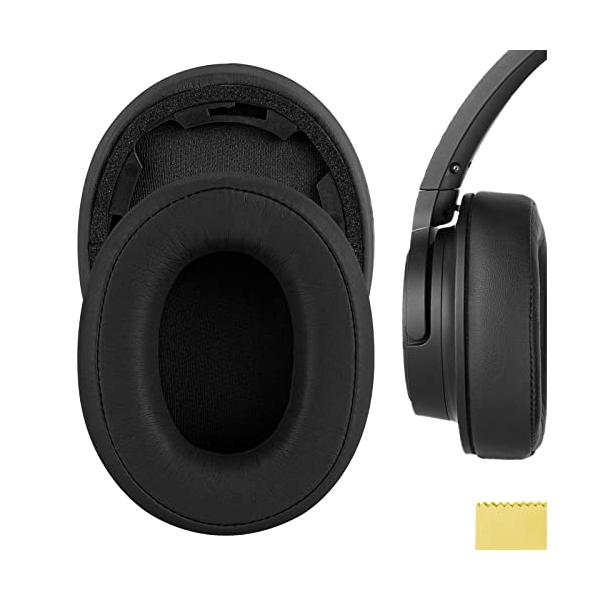 カラー：ブラック高品質の メモリーフォーム と プロテインレザー で作られたイヤーパッドです。古くなったイヤーパッドを交換できます。新しいイヤーパッドに交換して、耳をより快適にします。オーディオテクニカ Audio-Technica ATH...