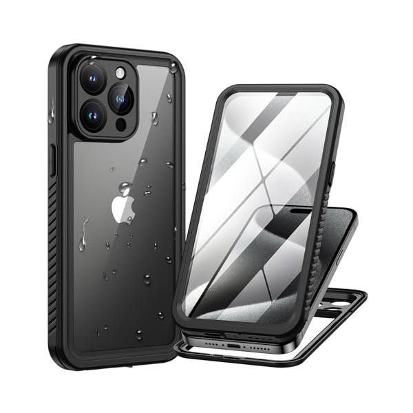 カラー：ブラックサイズ：i Phone 15 Pro Max【IP68防水＆多保護】防水国際保護等級IP68認定を獲得水没しても内部への水の侵入を完全にガードできます。雨や、雪、泥や砂などから保護できます！*****ご注意:ご使用の前に必ず...