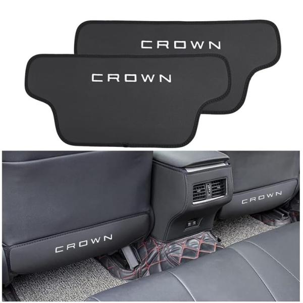 カラー：クラウン?【適合車種】トヨタ クラウン 210系 220系 クラウンクロスオーバー 35系 全グレード対応。?【傷や汚れ防止】シートバックはパイル素材を採用するので、汚したり損傷したりすることは避けられません、掃除やお手入れが簡単で...