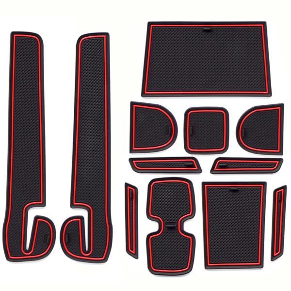 カラー：赤+黒【セット内容】：合計12枚セット【材質】：PVC【適合車種】SUZUKI SWIFT（ZC33S/13S/53S/C83S）【特徴】防水、滑り防止、傷防止、騒音防止など多機能が一体となるなおしゃれノンスリップマット。【ご注意】...