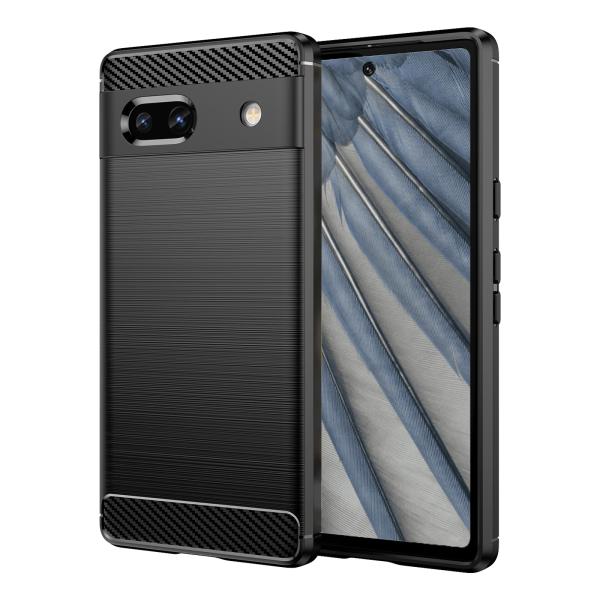 サイズ：Pixel 7A 用の黒カバー カーボン仕上げ：カーボン調で高級感があり、指紋も油も付きにくい加工がされてます、手汗をよくかく体質も汚れも目立たず、または耐久性も高いですスマホケース サイズピッタリ、本体に密着：隙間なくぴったり収ま...