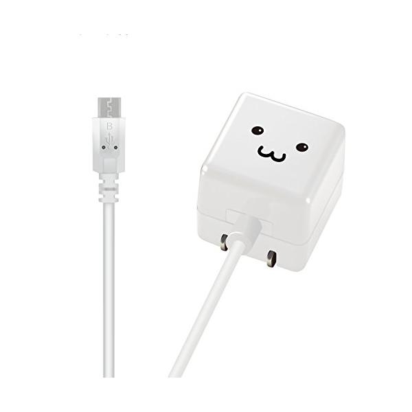 カラー：ホワイトフェイスサイズ：1.5mスタイル：1)単品家庭用コンセントからスマートフォンやmicro USBコネクタ搭載機器を充電できるAC充電器です。コンパクトなキューブ型で、3万時間使用できる長寿命※設計を実現しています。※あくまで...