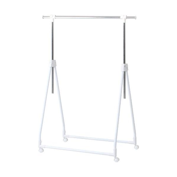 カラー：ホワイトスタイル：折りたたみセット内容:カラー折りたたみ収納ハンガー ホワイト×1サイズ:使用時：幅約90〜127cm×高さ約100〜167cm×奥行約48cm/収納時：幅約90cm×高さ約103cm×奥行約11.5cm仕様:お客様...