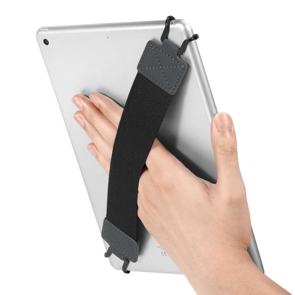 カラー：黒バンド−ダークグレーサイズ：9-11inch対応機種　伸縮性があるバンドを採用し、iPad 10 10.9"、 iPad 9/8/7 10.2"、 iPad 6th 9.7"、 iPad Air 5/4 10.9"、iPad Ai...