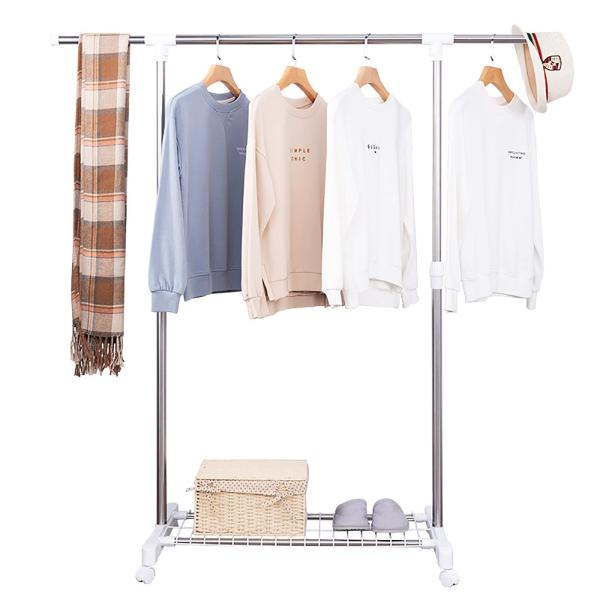 サイズ：YJ-LD106【幅90~155×奥行43×高さ90~160cm】スタイル：〓?主?【高強度高耐荷重】：スチール製の頑丈なハンガーラック、太めのパイプでしっかり安定しています。耐荷重は40kgと、 重めのコートなどを掛けても安心です...