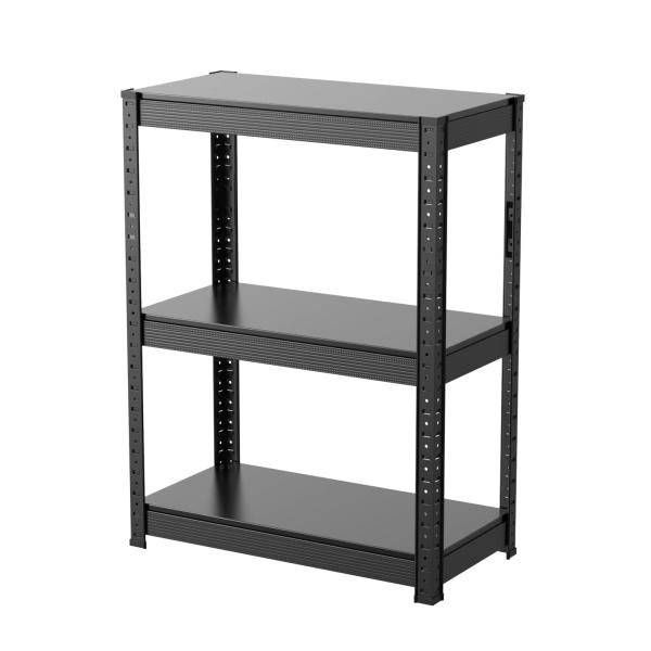 カラー：ブラックサイズ：幅60×奥行30×高さ80cmスタイル：モダン商品サイズ（cm）：幅約60×奥行約30×高さ約80 付属棚板:3枚(段) 積載空間数:2耐荷重：棚1段あたり120kg ※耐荷重は測定値であり値ではありません。材質：ス...