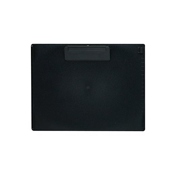 カラー：ブラックサイズ：B5-S【本体サイズ】W278×D214×H23mm【使用紙サイズ】257×182mm(B5サイズ・ヨコ型)【材質】再生ABS【内容】サイドストッパー付、1センチ目盛り付、ペンホルダー付【生産国】日本