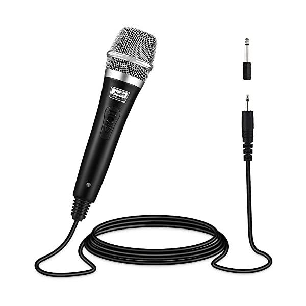 カラー：ブラック【単方向 ＆ カーディオイドピックアップ 】Moukey カラオケマイクは音声のみをピックアップし、主な音源から背景ノイズを分離し、本物の声をはっきりと復元します。歌う、スピーチ、ライブステージパフォーマンス、ビジネスミーテ...