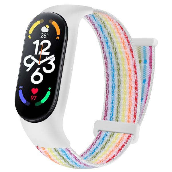 カラー：Rainbow対応機種: Mi Band バンド ナイロン対応機種 Xiaomi Mi Band 7 , Xiao Mi Band 6 ,Xiaomi Mi Band 5 , Xiaomi Mi Band 4, Xiaomi Mi ...
