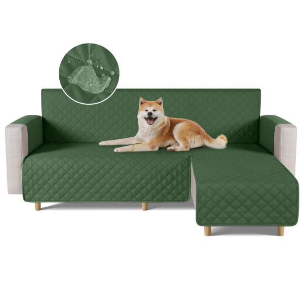 カラー：アルパイングリーン色サイズ：2+2人掛けスタイル：使いやすさ、取り付けやすさ、耐久性、耐水性・【コンパクト サイズ】TAOCOCO 防水 カウチソファカバー 2+2人掛けのサイズは幅：325cm165cm（背もたれ）+80*2cm（...
