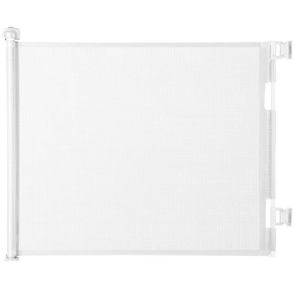 カラー：グレーサイズ：ホワイトMリトラクタブルデザイン：ロールゲートの幅は最大180cmまでストレッチ可能です。バリアフリー自由伸縮、様々なドアフレームに設置するのに適しています。スペースを節約できます。簡単な操作：ベビーゲートはダブルロッ...