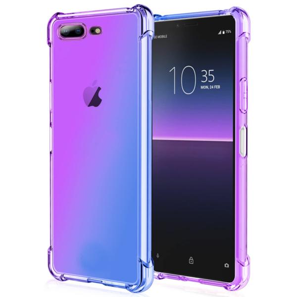 カラー：紫/青サイズ：i Phone SE2/i Phone7/i Phone8スタイル：クリア【対応機種＆材質】i Phone 8 Plus / i Phone 7 Plus用 に対応なので 。高品質リング付き ケース シリコン TPU ...
