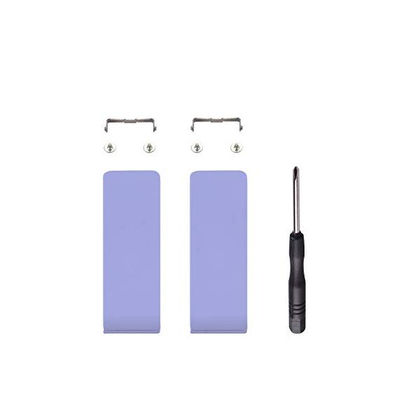 カラー：ライトバイオレットデバイスのコンソールに完璧にフィットするカスタムデザインの切り替えキックスタンド。壊れた、損傷した、割れた元の部品の交換に非常に適しています。様々なデザインがeXtremeRateのカスタムスイッチコンソールバック...