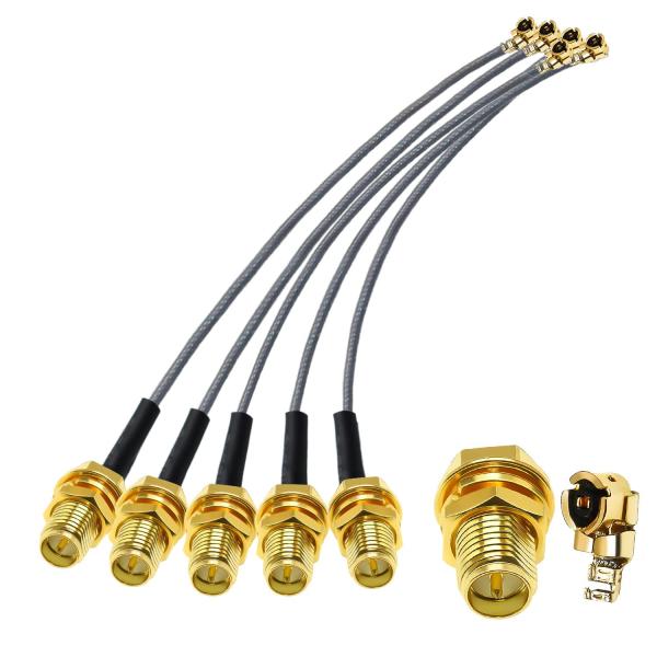 サイズ：IPXからRPS M Aメス【ケーブルの種類と詳細】IPXメス-RPS M Aメス同軸ケーブル。ケーブルタイプ：1.13mm同軸ケーブル;導体材質：純銅;ケーブル長：6インチ（15cm）【耐久性・性能】ケーブルの材質は1.13mmの...