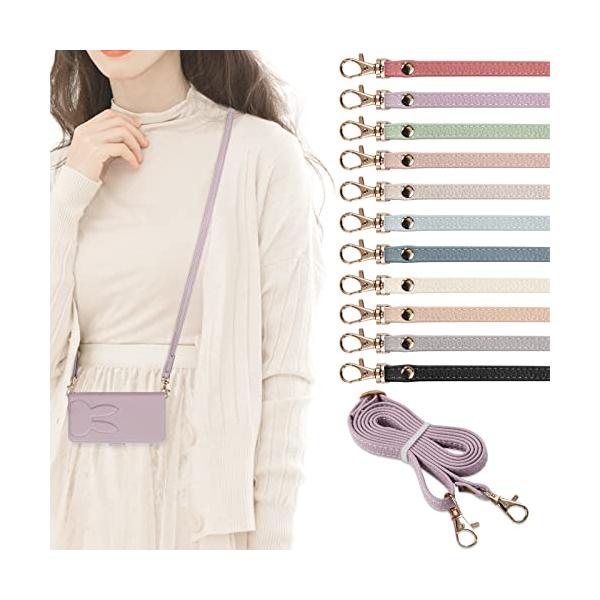 カラー：Aラベンダーグレイサイズ：72-134CMスタイル：ネックストラップ【商品寸法】 長：約120cm 全長：約110cm〜約120cm（サイズ調節可能ですので、お好みの長さでお使い頂けます。※サイズは、実寸を測っているため多少の誤差（...