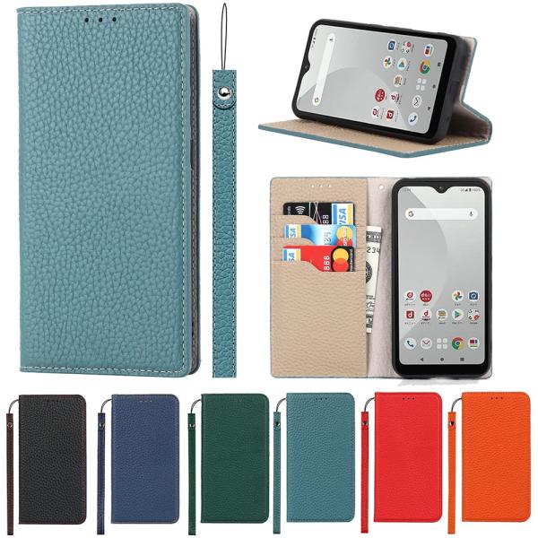 カラー：ライトブルーサイズ：Arrows We F-51Bスタイル：手帳型【1】対応機種: Arrows We F-51B FCG01 ケース 手帳型 財布型カバー ケース【2】上質な素材：手触りが柔らかい本革（牛革の第二層）をライチ模様に...