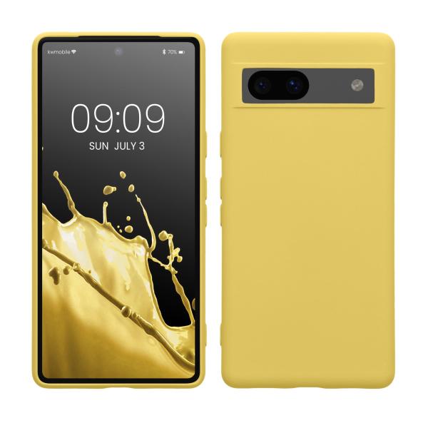 カラー：まばゆい イエ ローぴったり: Google Pixel 7a対応フレキシブル＆柔軟: ソフトラバー製シリコンカバーが、あなたのスマートフォンを柔らかく頑丈なシリ コーンで安定的に包みます。スマホが厚くなってしまうのがイヤだという人...