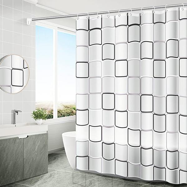 カラー：黒白サイズ：120×180cmスタイル：カジュアル【素材、サイズ】PVEA；１２０ｃｍ×１８０ｃｍ厚手のPVEA生地が使われており、防水・防カビ加工され、手入れが簡単です。 PVEA製で、衛生的で清潔に保ちます。シンプルな無地なデザ...