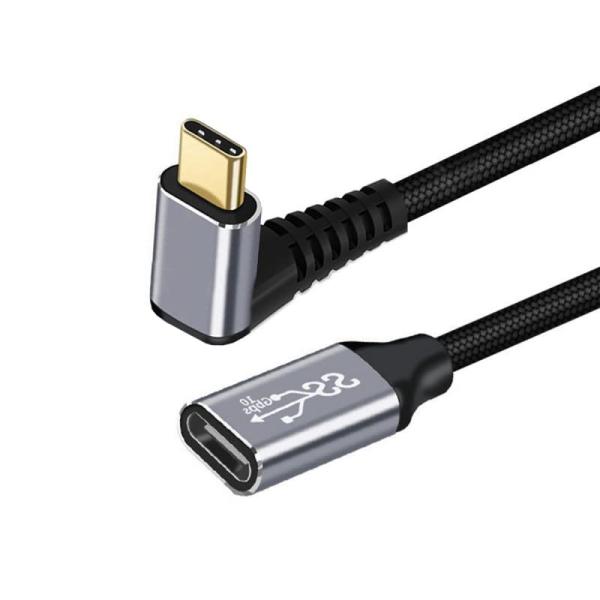 カラー：Silver USB3.1 10Gbps Angled Upサイズ：100CMこのケーブルは、USB-C ポートを備えたデバイスから USB-C モニターに接続できるようにします。最大 1 つの 4K@60Hz をサポートします。 ...