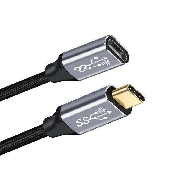 カラー：グレースタイル：シルバー - 3Mリバーシブルプラグの向き。ケーブルの方向。10Gbpsのデータと100Wの電力に対応。ス リーブ付き。スケーラブルな電力充電をサポート。Macbookタブレット、携帯電話、ハードディスクドライブ用。...