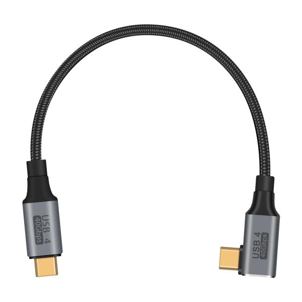 サイズ：L型 USBC ケーブル 30cm【L型 USB 4 ケーブル 】: このUSB CケーブルはUSB 4ケーブルで、40Gbpsの伝送速度に対応し、Thunderbolt 4ケーブルと互換性があります。 このL字 USB Cケーブル...