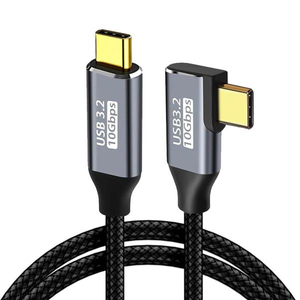 サイズ：0.5M【100W急速充電、L字設計】USB Cケーブルは最大20V/5A (100W)まで安全かつ安定して出力できます。L字のType cケーブル設計、自宅用、職場用、旅行用などいろんな場所で大活躍しています。▲充電器と接続する機...