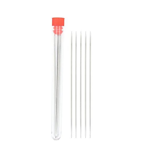 カラー：ステンレスサイズ：直径1.5mm★【棒針の材質】：固体ステンレス.★【サイズ】：長さ14cm。　直径：1.5mm。入数：5個。★【小さなものを作るのに適しています】： 太さが豊富で様々な編み物が楽しめます。マフラー、帽子、手袋、靴下...