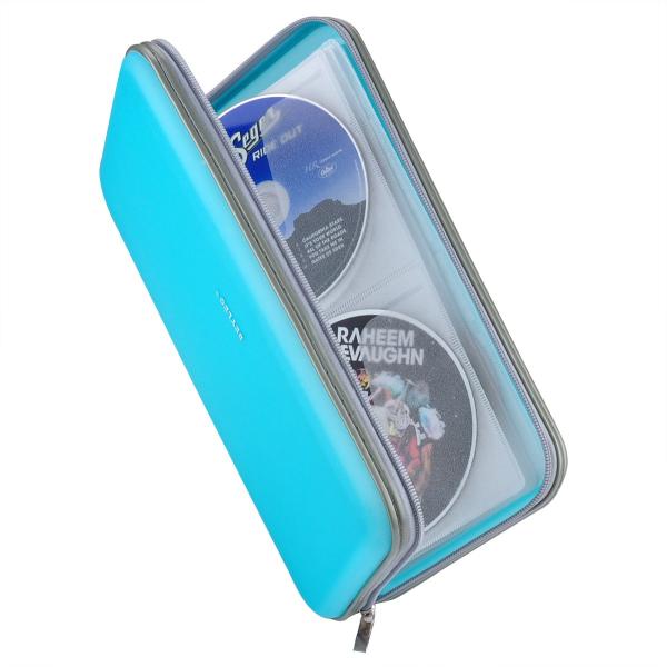 カラー：空色軽量で大容量で、より多くのCD / D V Dを収納できます（約70枚のPCを収納できます）内側のカバーは、CDをほこり、湿気、引っかき傷、破損から保護します材質：プラスチック+ PPフィルム+不織布;サイズ：28.5x16x5...