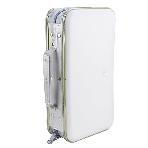 カラー：白いスタイル：カジュアル軽量 CD ウォレット、高品質で非常に丈夫な CD/D V D ケースバッグ、強力で柔軟なジッパー、大容量で約 96 枚のディスクを収納、家や車のスペースをとらず、どこにでも持ち運べます、しっかりした構造で、...