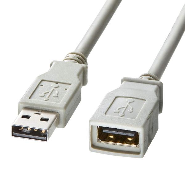 サイズ：1m【ケーブル長】:1m【コネクタ形状】:USB Aコネクタオス-USB Aコネクタメス【ケーブル直径】:5mm【ケーブル規格(UL)】:UL20276【結線】:ストレート全結線商品の対応・詳細についてはサンワサプライホームページを...
