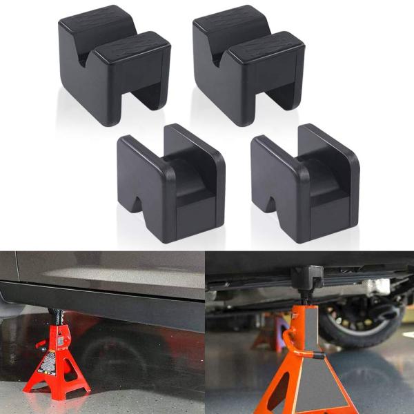 サイズ：4個セット・【 擦り傷と磨耗から解放される】-従来のジャッキスタンドに直接愛車を載せると下回りのすり傷や塗装の剥がれを経験した思い出は有りませんか、そんな悩みから解放してくれる新製品です。このジャッキパッドを使用してお客様の愛車を、...