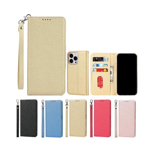 カラー：ゴールドサイズ：i Phone 15 Pro Max【機能性(1)】：For i Phone 15 Pro Max 内蔵マグネットカード収納 携帯カバー 手帳型 ケース 手帳型【機能性(2)】：超薄型、超軽量、カード入れ付き、使い勝...