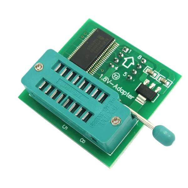 このアダプタは、TL866、Skypro、Stagerなどの汎用プログラマで使用できます。たとえば、TL866プログラマブルVCCは3.3V〜6.5Vです。 チップが1.8Vの場合は、このアダプタを使用してプログラミングする必要があります。...