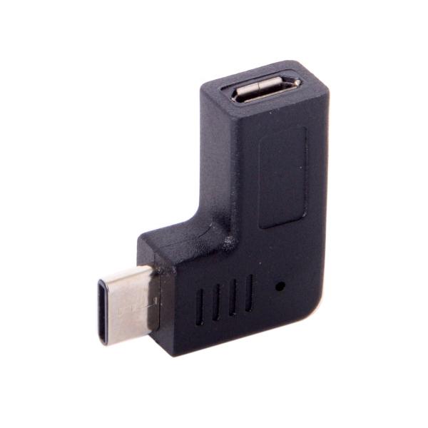 スタイル：USB-Cオスからマイクロメス。Cablecc USB-C Type-C オス - マイクロUSB 2.0 5ピン メス データアダプター 90度角度タイプ
