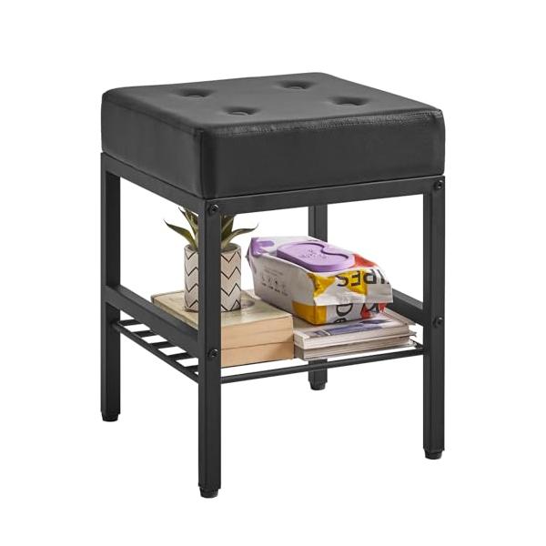 カラー：ブラックサイズ：フリーサイズ★【大容量＆たっぷり収納】収納棚下段ので、スリッパ、子どものおもちゃ、衣服、本、雑誌、D V Dどの生活用品をたっぷり収納できます。タオル、リビングではひざ掛けや小物などを収納するのにも便利です。部屋の細...