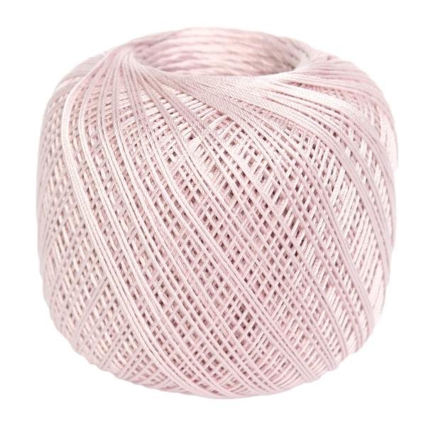 カラー：ピンク系スタイル：Col.123素材:綿100%対応の針:レース針0号~かぎ針2/0号仕立:約50ｇ約218mしなやかで細く,編みやすいレース編み用の糸。一世紀にわたる綿糸作りの実績と経験をもとに、編みやすさ・美しい光沢感・風合いの...