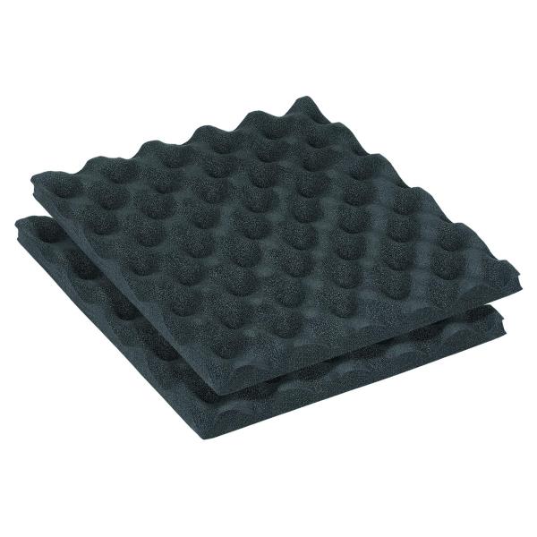 カラー：ブラックサイズ：200mm×200mm 2枚入スタイル：制振材付スピーカー背面用表面を凹凸にプロファイル加工し吸音面積を増加。小さな形状でも効率的に吸音を実現。スピーカー裏のアウターパネルに貼り付けるだけの簡単作業。高比重、高耐熱の...