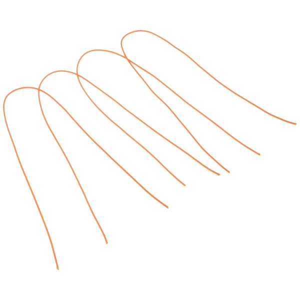 スナッピーコード４本一組特殊素材の芯が入ったことで従来のスナッピーコードより太く硬めとなり、 耐久性が大幅に向上しております。