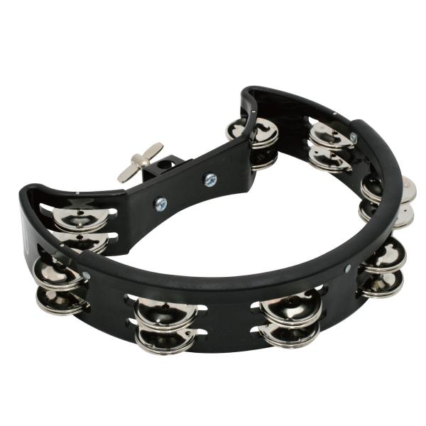 カラー：ブラックハイハットタンバリンスタンド取付用クランプ付きジングル数:16セット