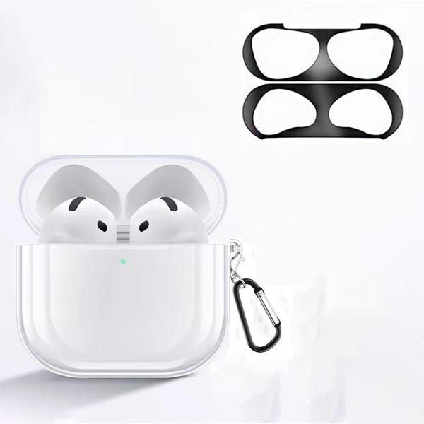 カラー：クリアサイズ：AirPods 4【対応機種】AirPods 4専用に設計されている新型一体型液体シリコンイヤホン保護 ケース。【高品質素材】このカバーは高品質リップルTPU製で、滑りにくく防塵となっていることで全くかさばることなくお...
